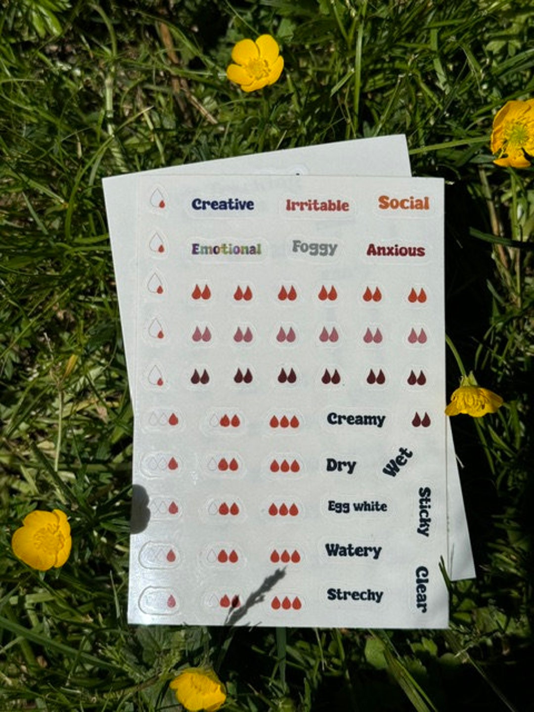 Period Tracker Planner Stickers Cycle Syncing Stickers Ovulation ...