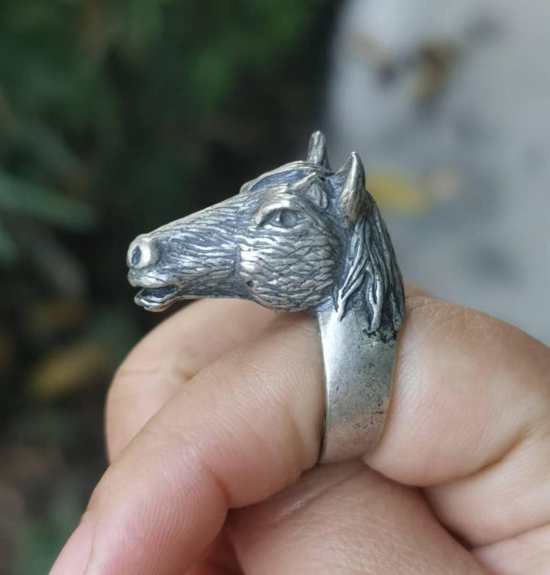 Vintage Copper Horse Statue Ring for Women,exquisite Beautiful Ring ...