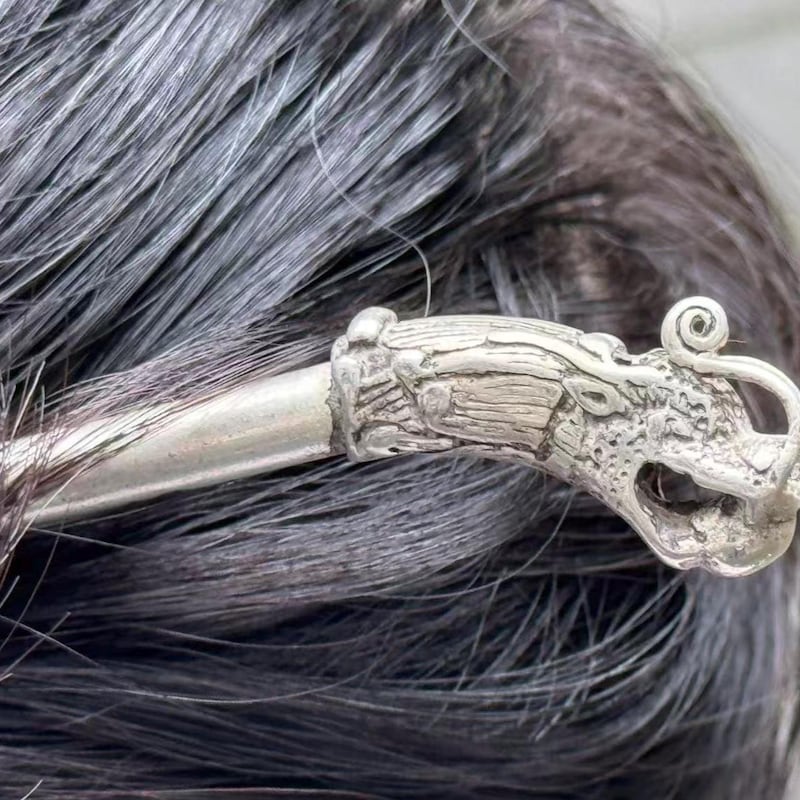White Chinese Hairpin - Etsy