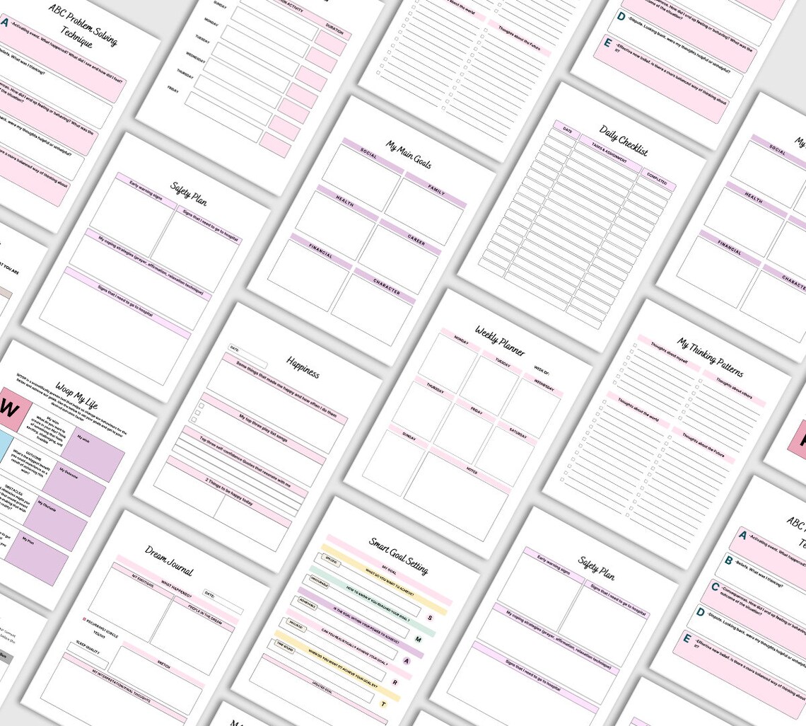 Vision Board Planner, Goal Setting Organizer, Inspirational Planner ...