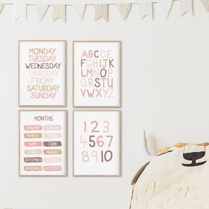 Boho Playroom Printable Educational Posters Printable Montessori Poster ...