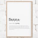 Gifts for Nanna, Nanna Definition Sign, Nanna Definition Printable ...