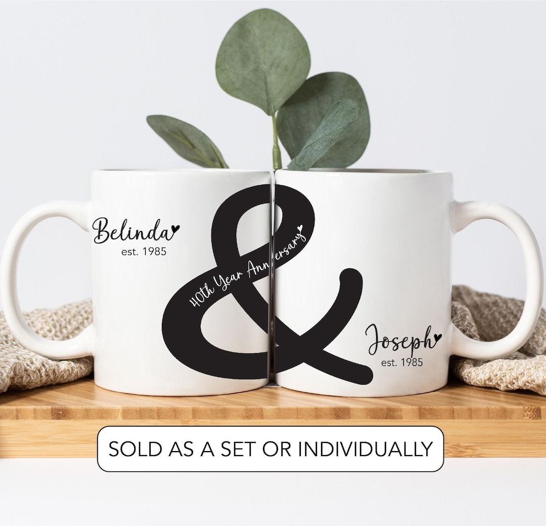 40th Year Wedding Anniversary Gift for Parents Forty Year Anniversary ...