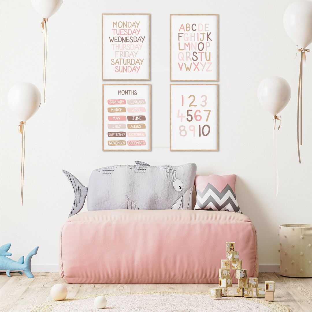 Boho Playroom Printable Educational Posters Printable Montessori Poster ...