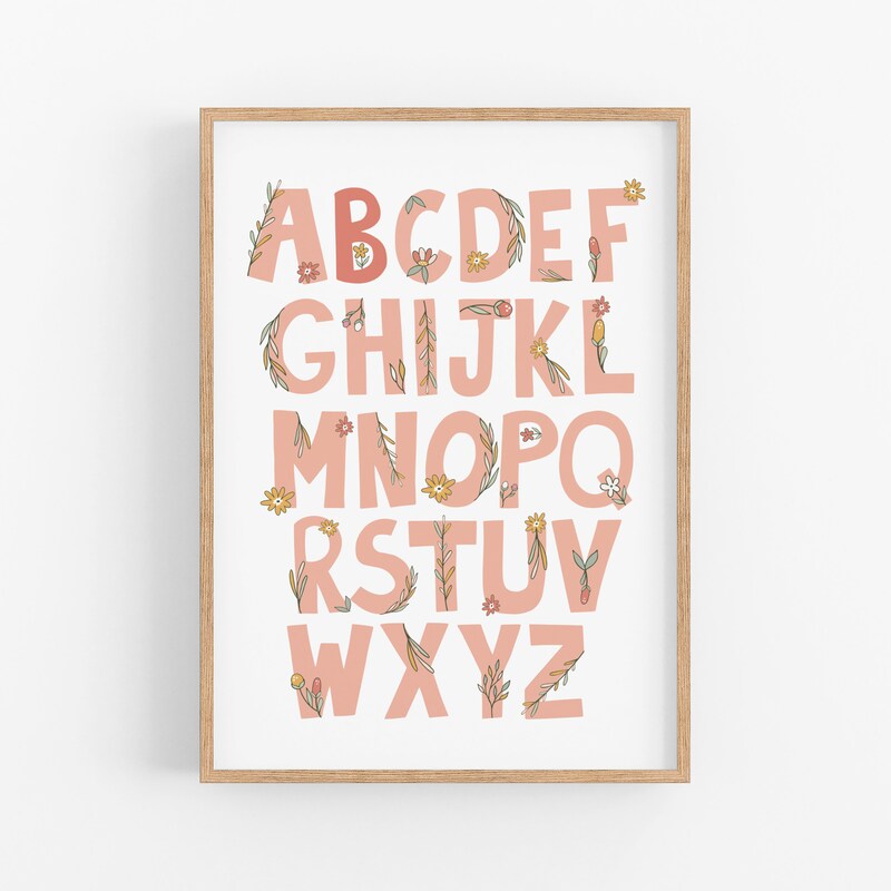 Floral Alphabet - Etsy