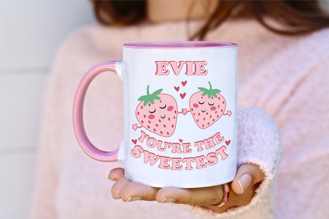 Strawberry Mug Custom Strawberry Print Coffee Mug Personalised ...
