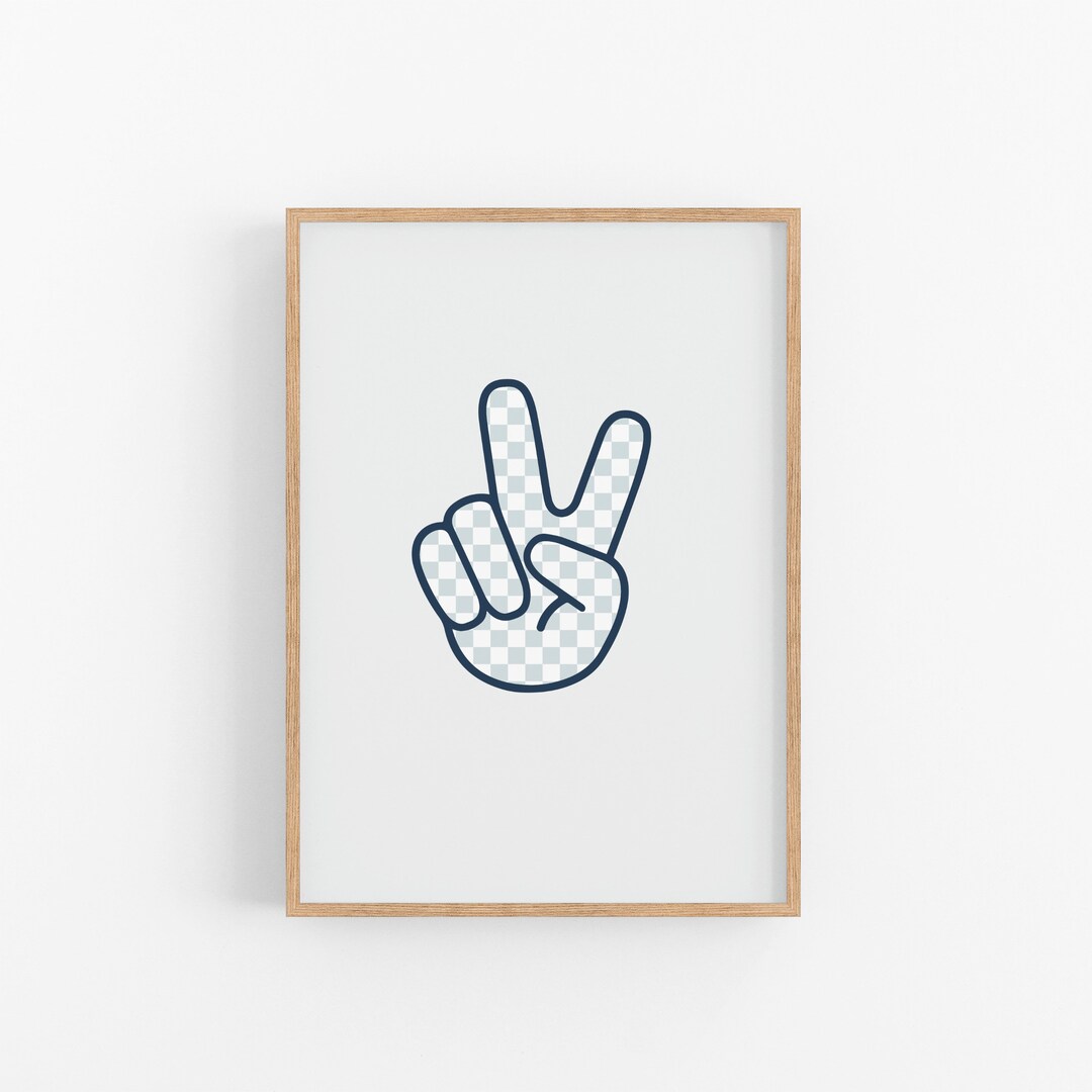 Peace Sign Printable Download, Boy Nursery Decor, Retro Boys Toddler ...