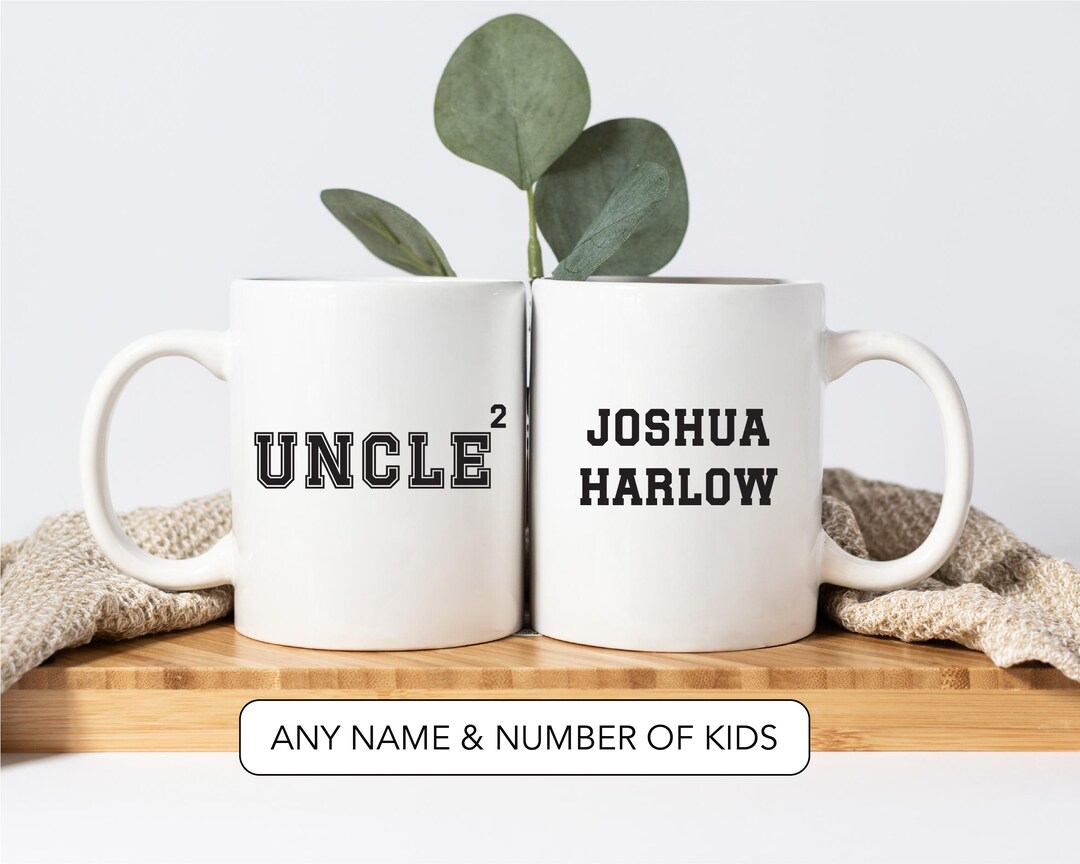 Custom Uncle Mug With Kids Names Uncle Birthday Gift From Nephew Gift ...