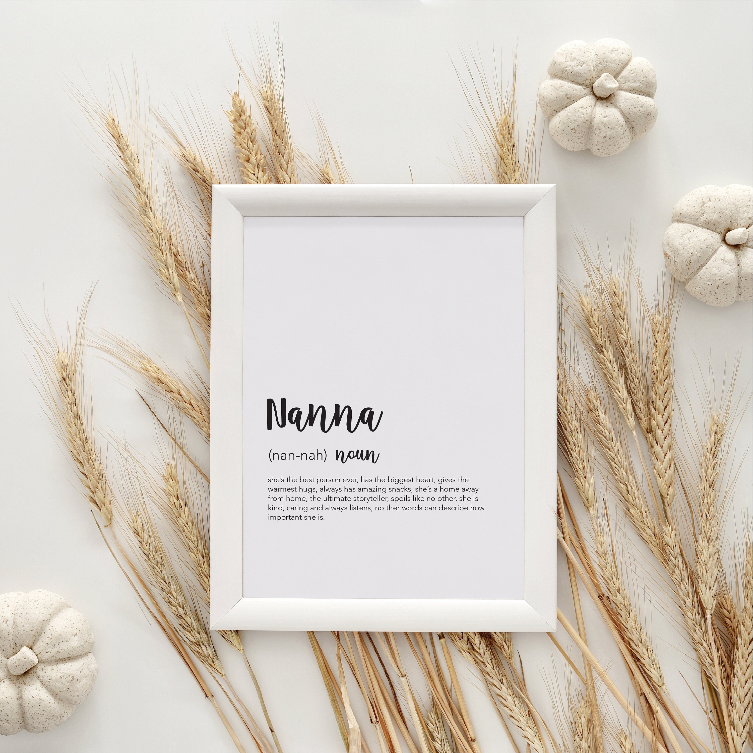 Gifts for Nanna, Nanna Definition Sign, Nanna Definition Printable ...