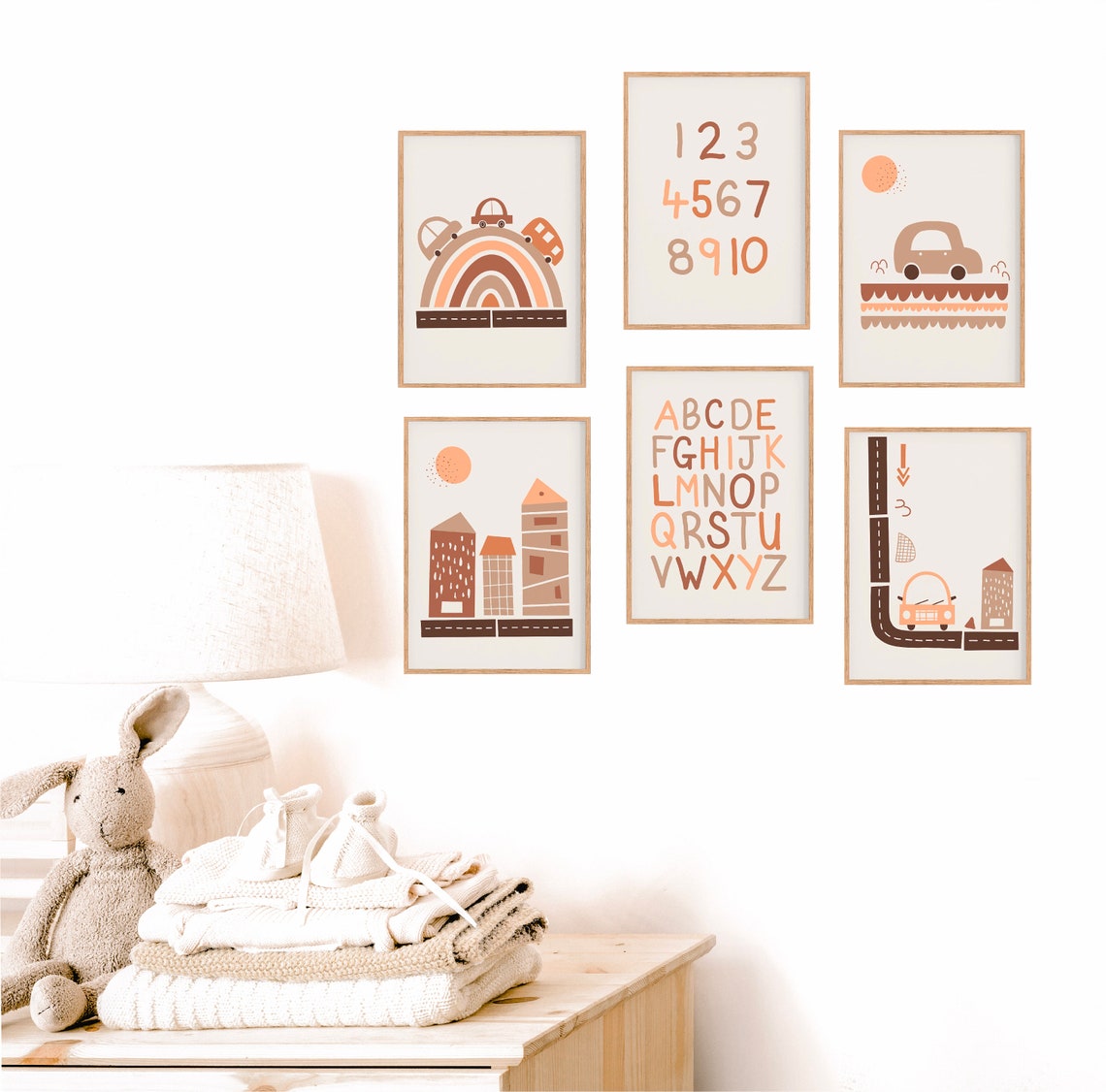 Kids Car Transport Printable Set of 6 Cute Car Decor Car - Etsy