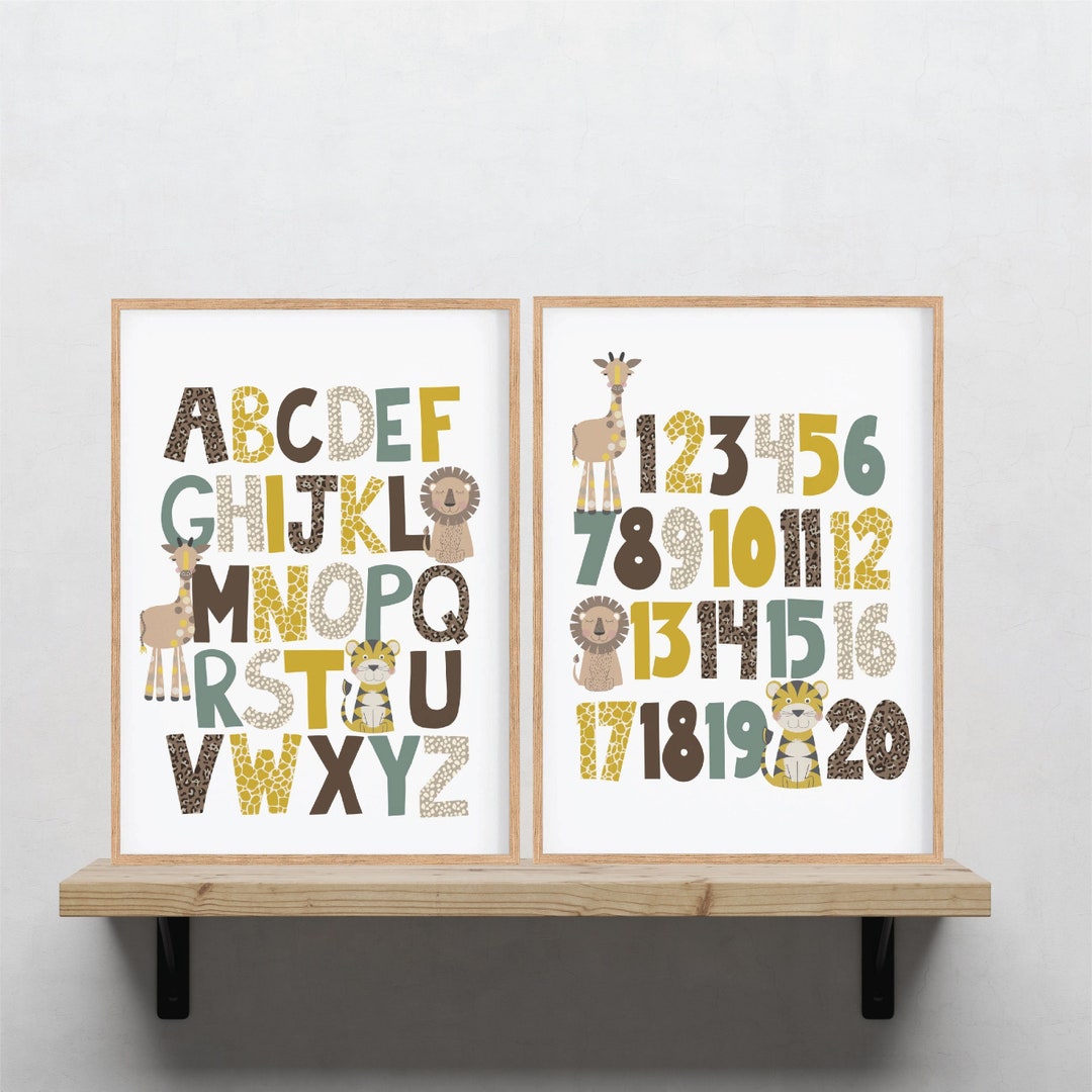 Jungle Animal Printable Safari Nursery Print Jungle Nursery Decor ...