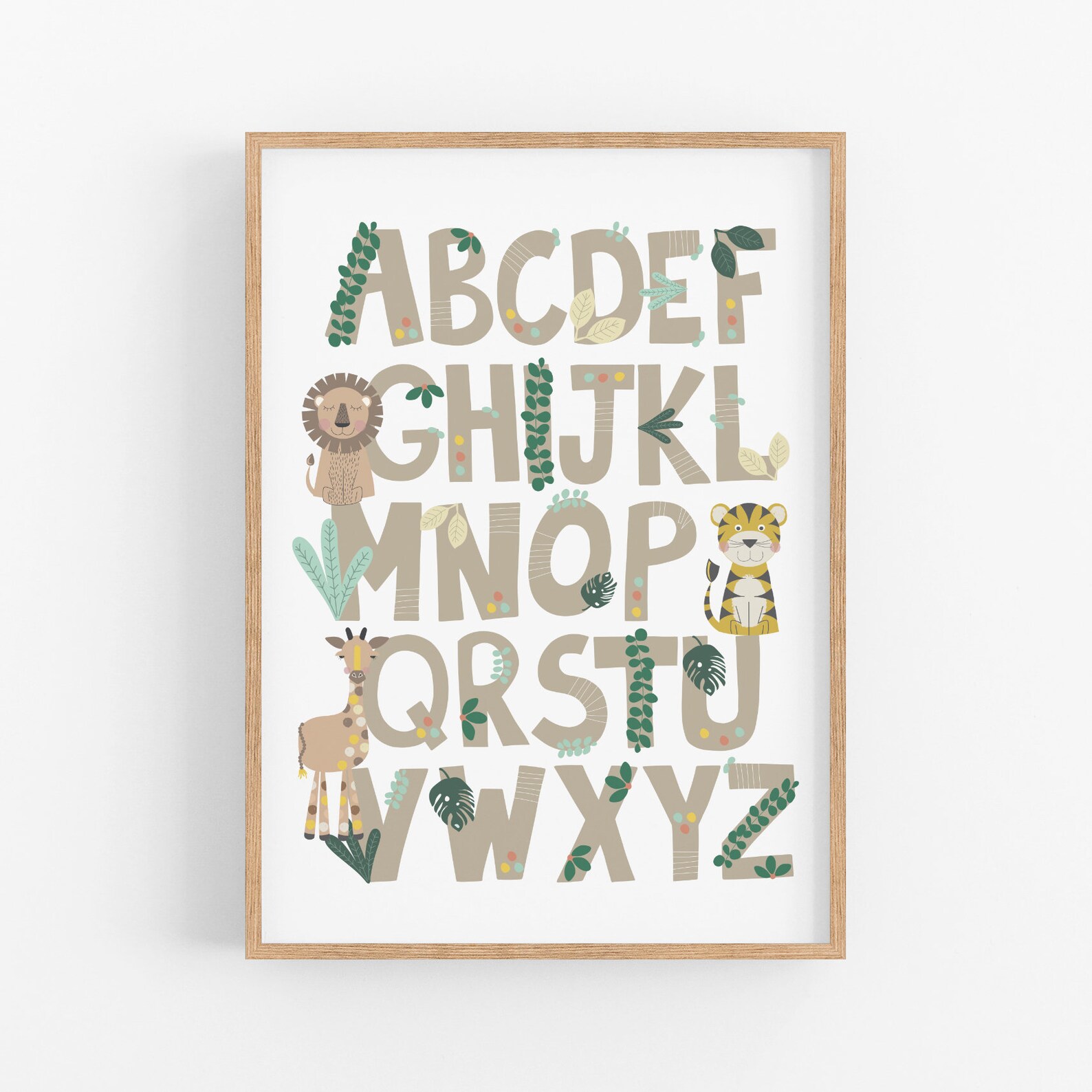 Kids Safari Animal Alphabet Printable Jungle Animal ABC - Etsy