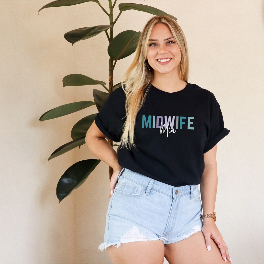 Personalised Midwife Shirt Custom Midwife Gift Midwife Tshirt - Etsy