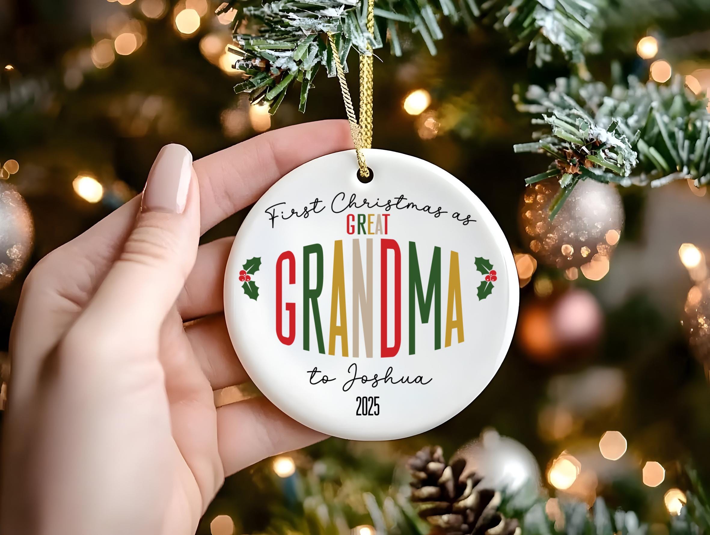 First Christmas Great Grandma Ornament New Great Grandma Christmas ...