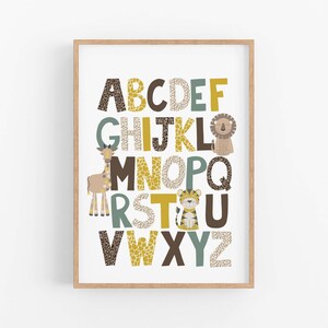 Jungle Animal Printable Safari Nursery Print Jungle Nursery Decor ...