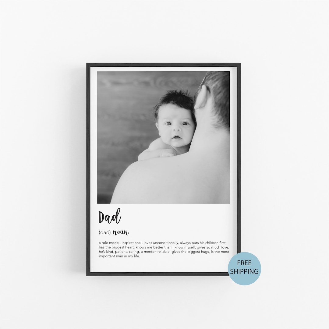 Custom Dad Definition Print First Fathers Day Gift New Dad Gift From ...