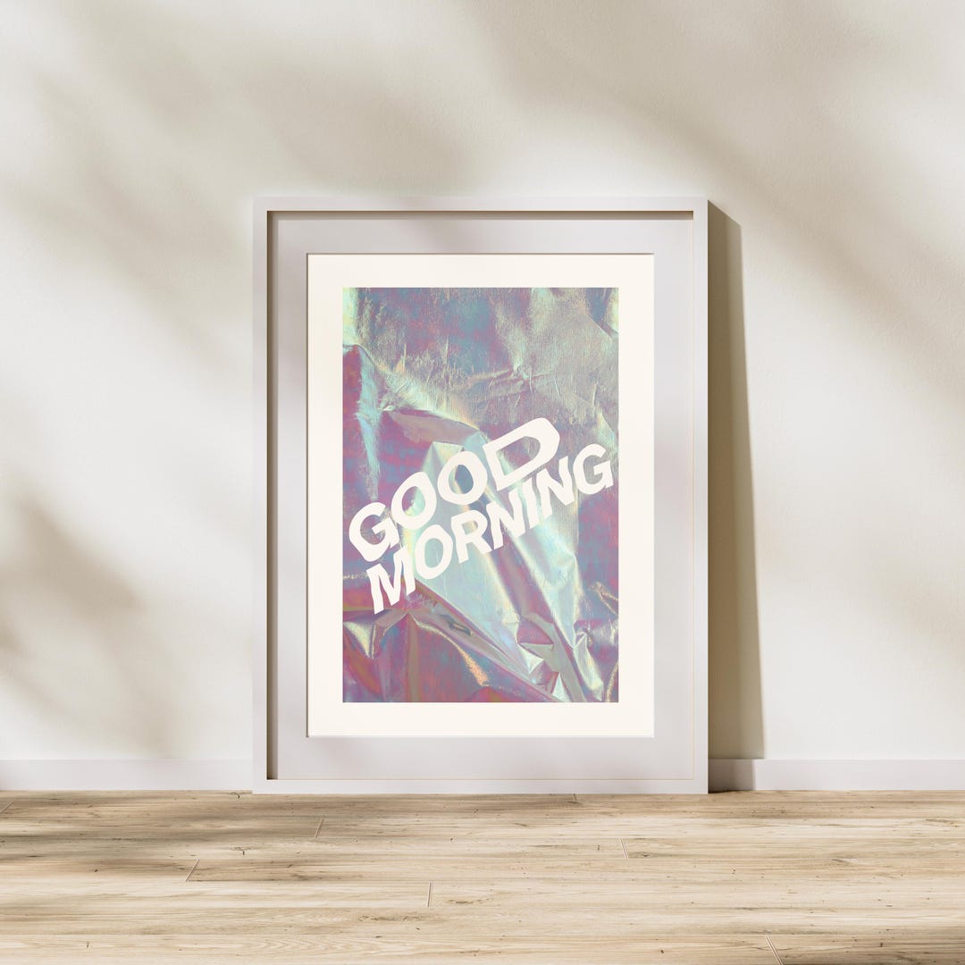 Good Morning Modern Collection Printable Wall Art Digital Print Fun ...