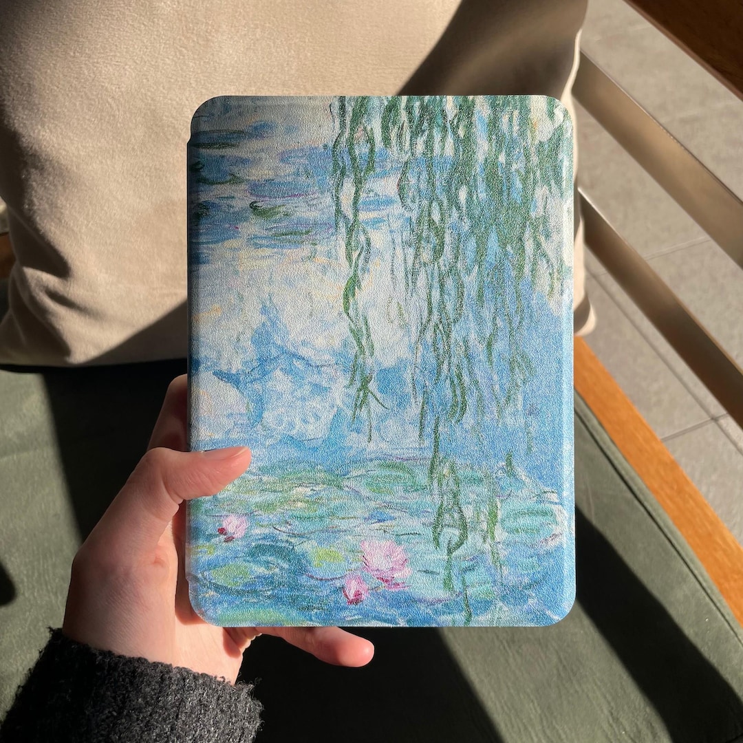 Artistic Water Lily Pond Oil Painting Kobo / Kindle Case - Perfect Fit ...