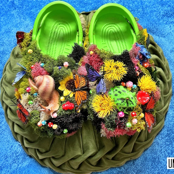 Garden Moss Crocs - Etsy