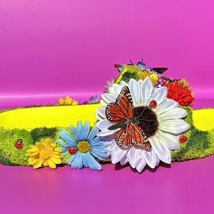 Custom Garden-inspired Footwear (moss Croc Slides) - Etsy