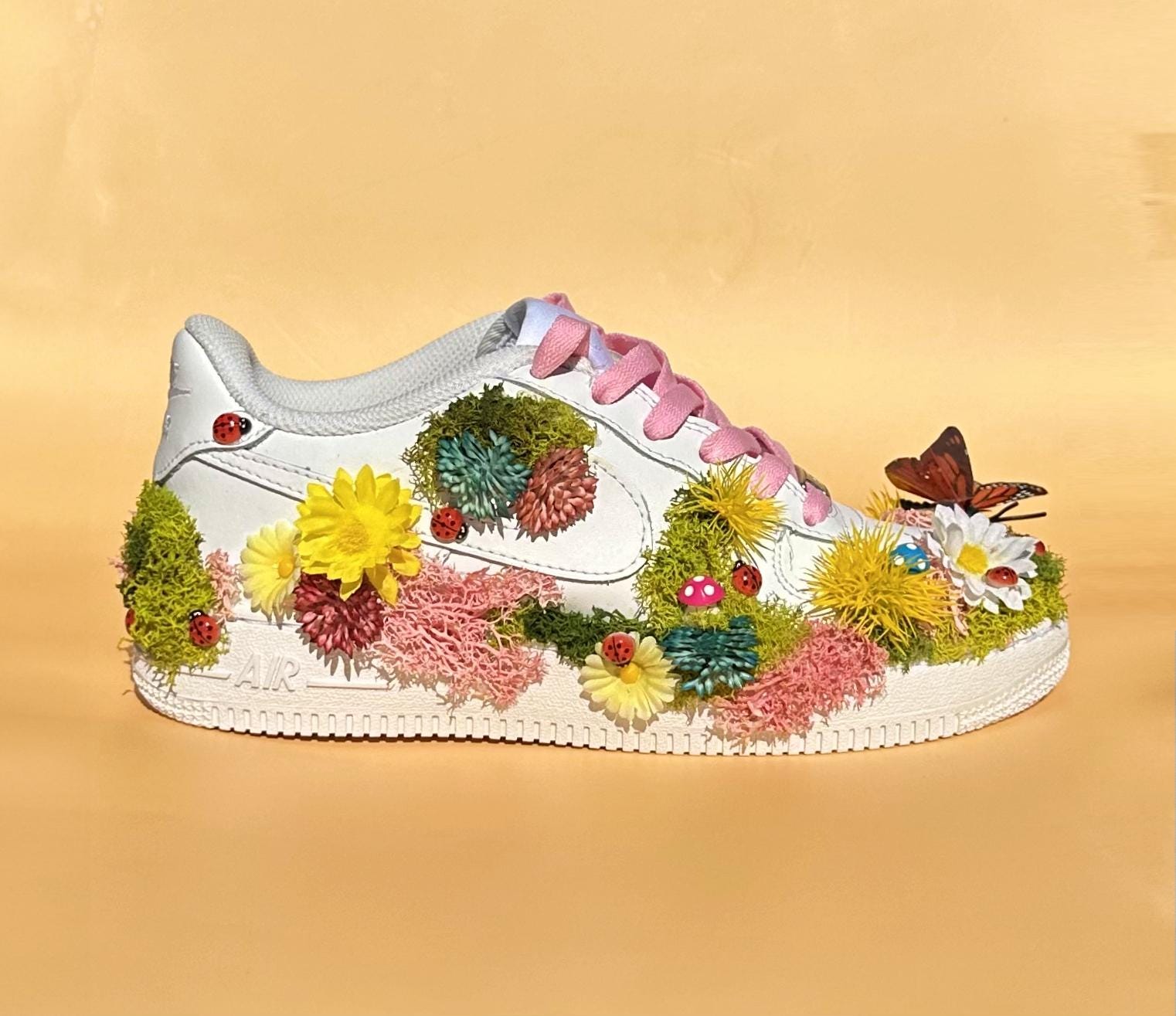 Custom Garden-inspired Footwear (moss Nike) - Etsy