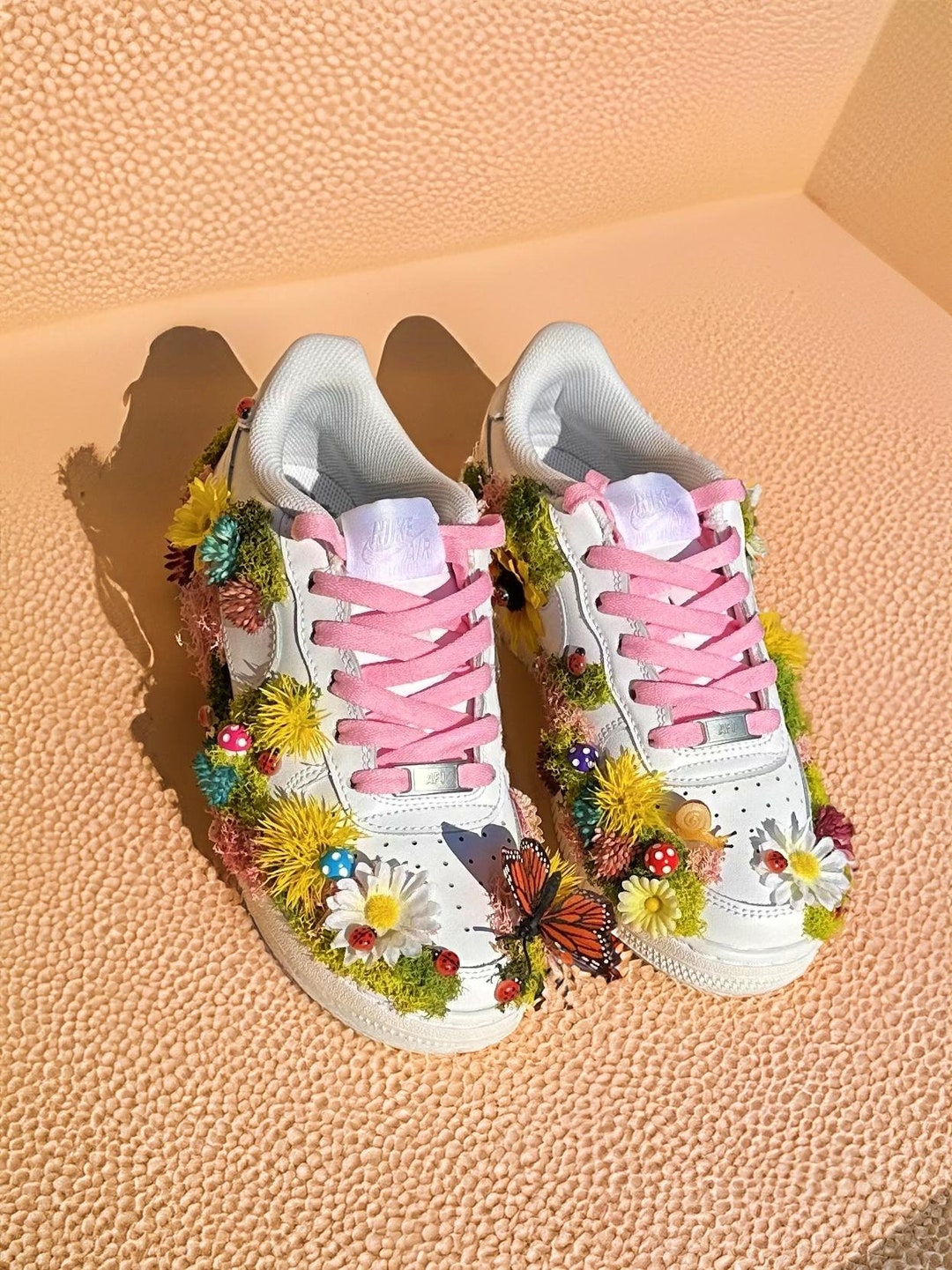 Custom Garden-inspired Footwear (moss Nike) - Etsy