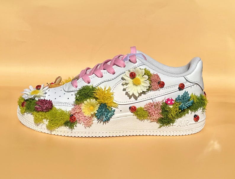 Custom Garden-inspired Footwear (moss Nike) - Etsy