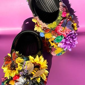 Custom Garden-inspired Crocs (moss Crocs) - Etsy