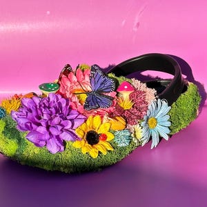 Custom Garden-inspired Crocs (moss Crocs) - Etsy