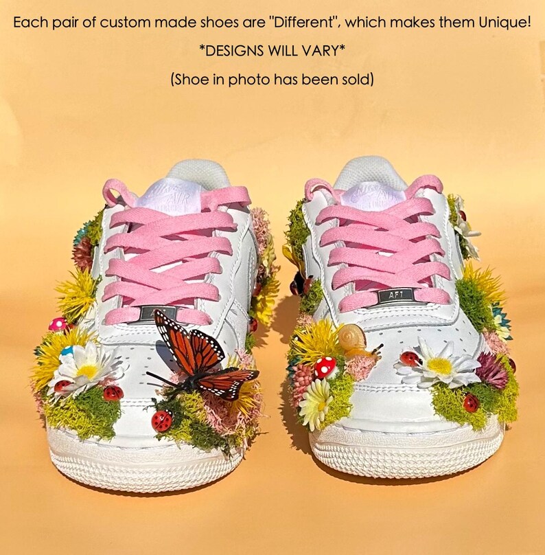 Custom Garden-inspired Footwear (moss Nike) - Etsy