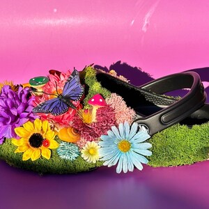 Custom Garden-inspired Crocs (moss Crocs) - Etsy
