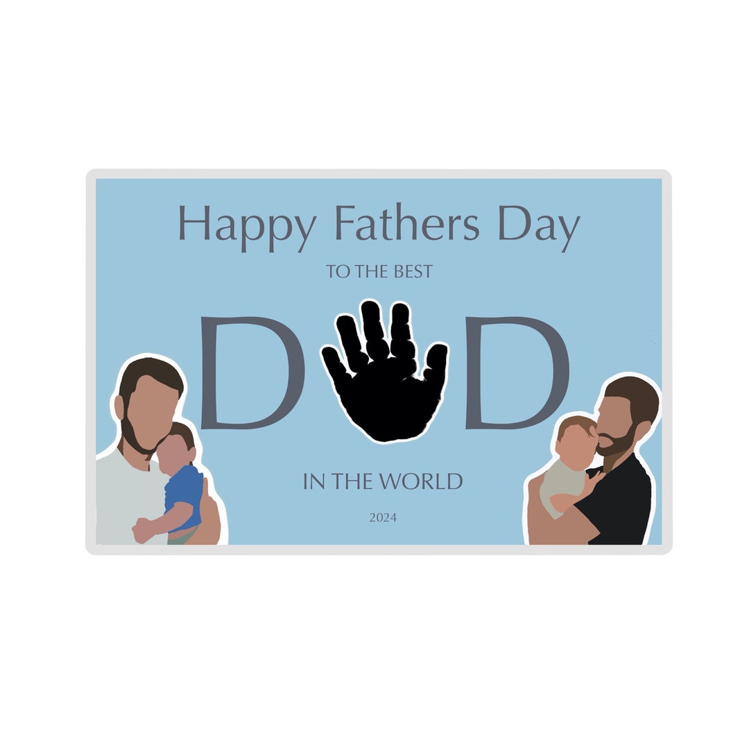 Personalized Fathers Day Gift | Digital Art | Digital Portrait ...