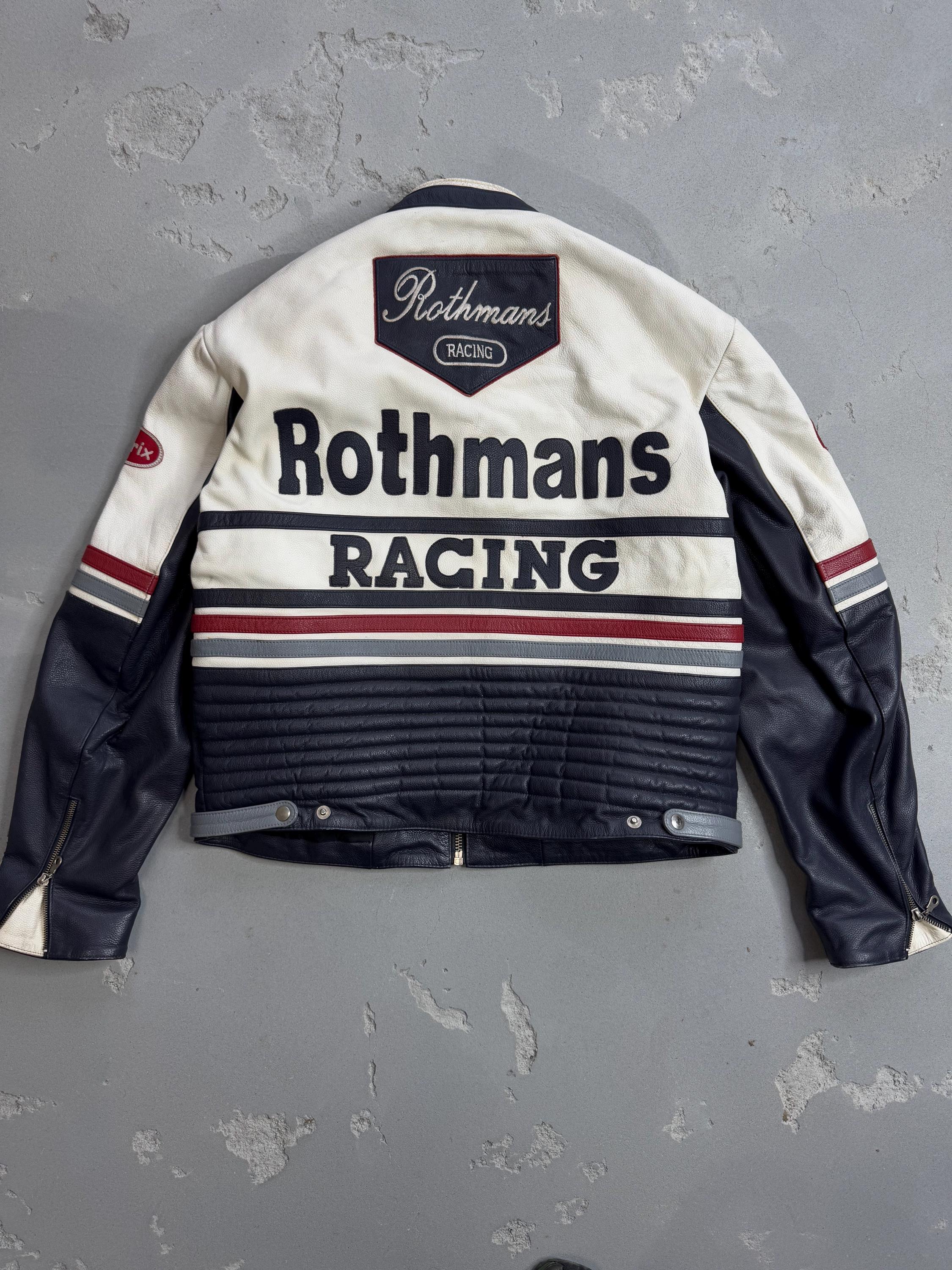 Vintage Racing Rothmans Leather Jacket Mens Size XL - Etsy