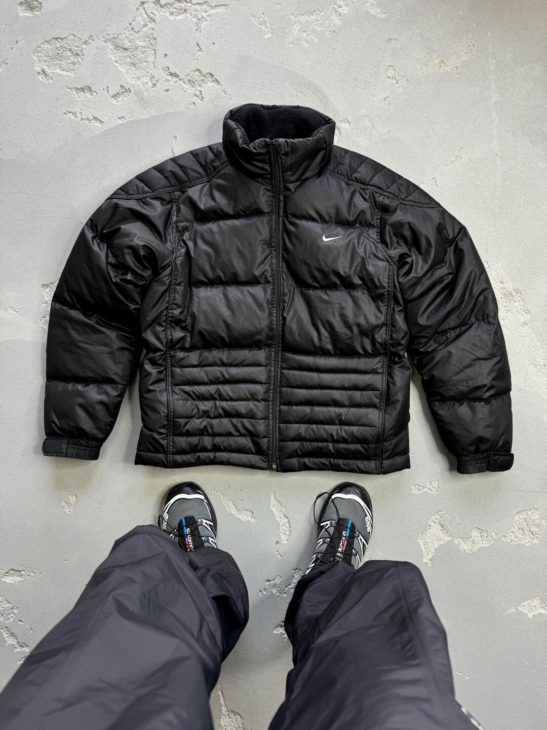 Nike Vintage Puffer Jacket Swoosh Rare - Etsy