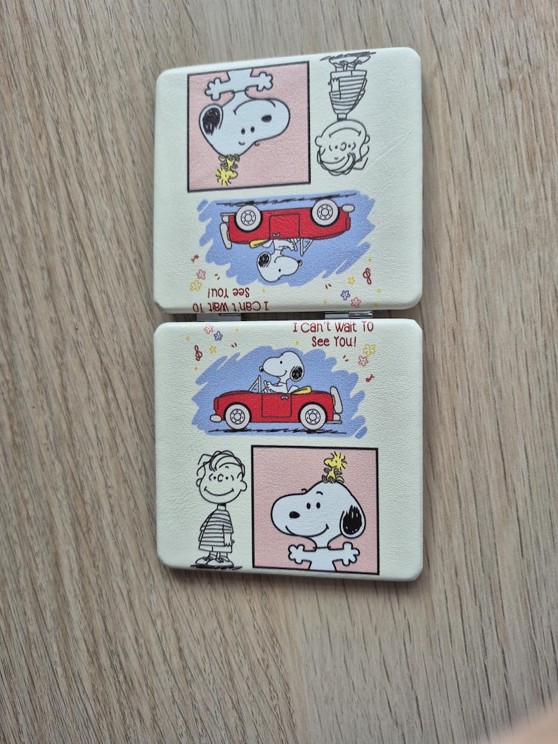 Peanuts Cartoon Compact Mirror - Etsy