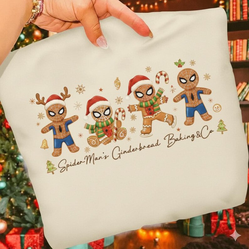 Spider Man Christmas PNG, Super Hero Gingerbread Christmas Png, Hero ...
