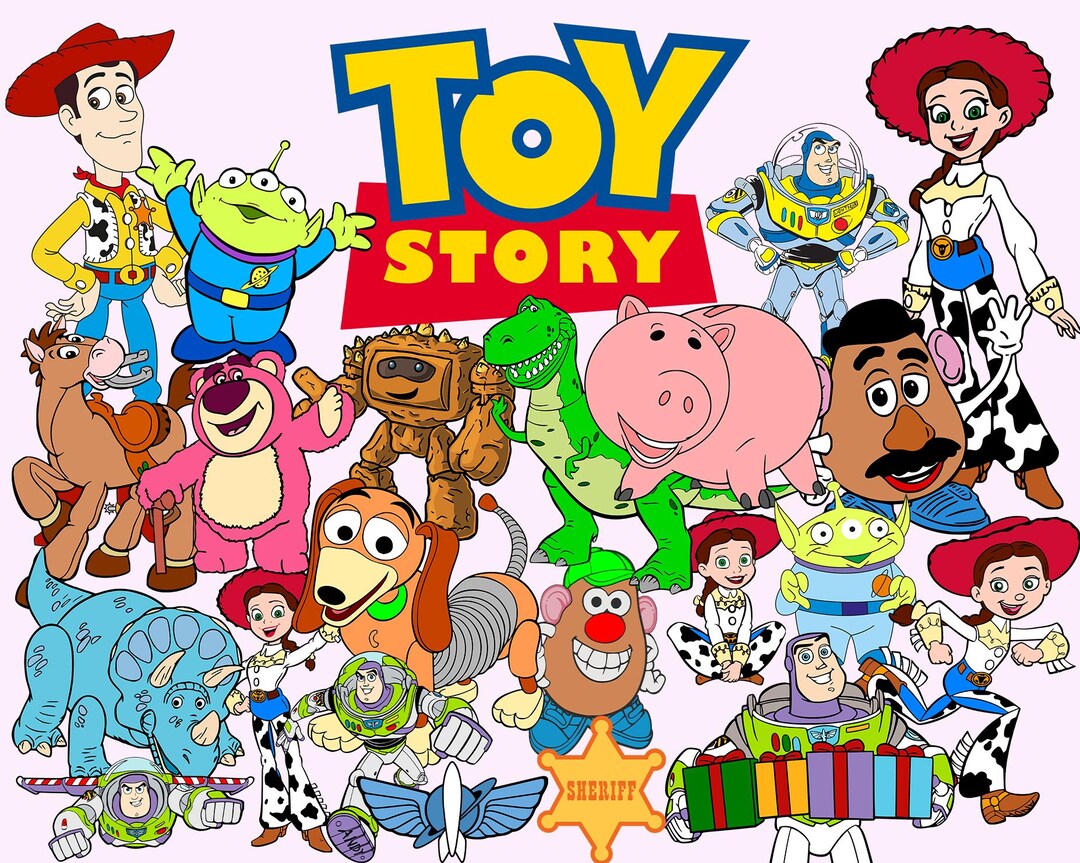 100+ Toy Story PNG Bundle, Toy Story Clipart Png, Woody Jessie Toy ...