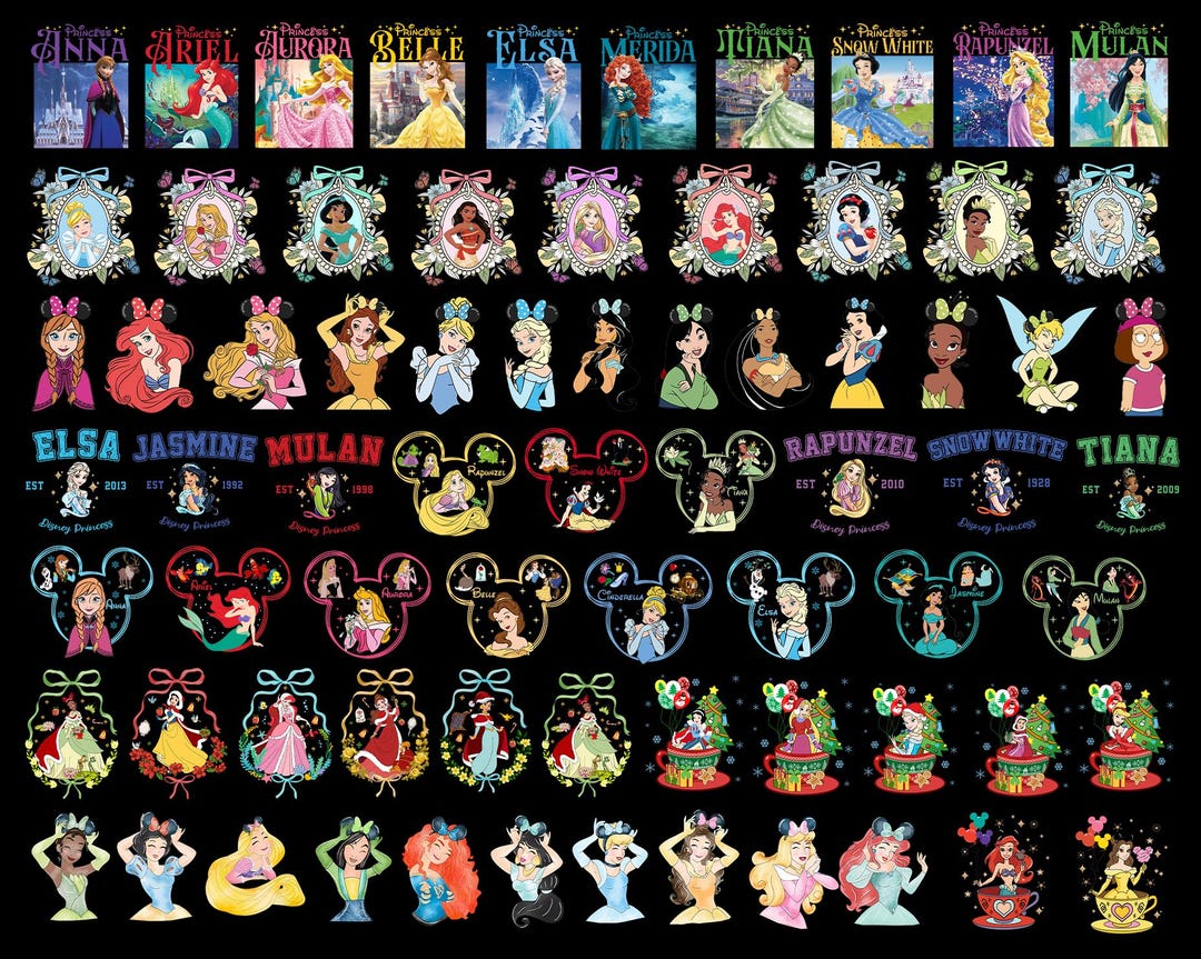 170+ Princess Png Bundle, Princess Character Png, All Princess, Dis.ney ...