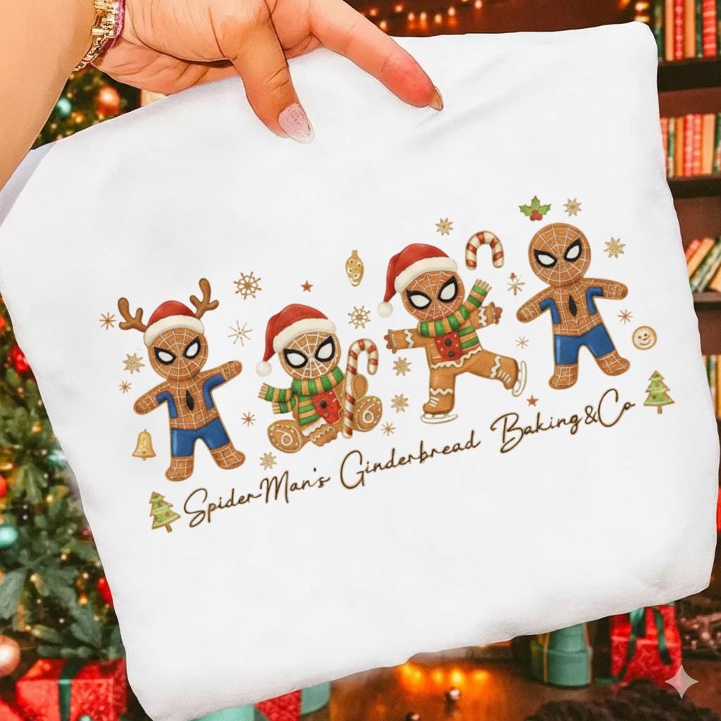 Spider Man Christmas PNG, Super Hero Gingerbread Christmas Png, Hero ...