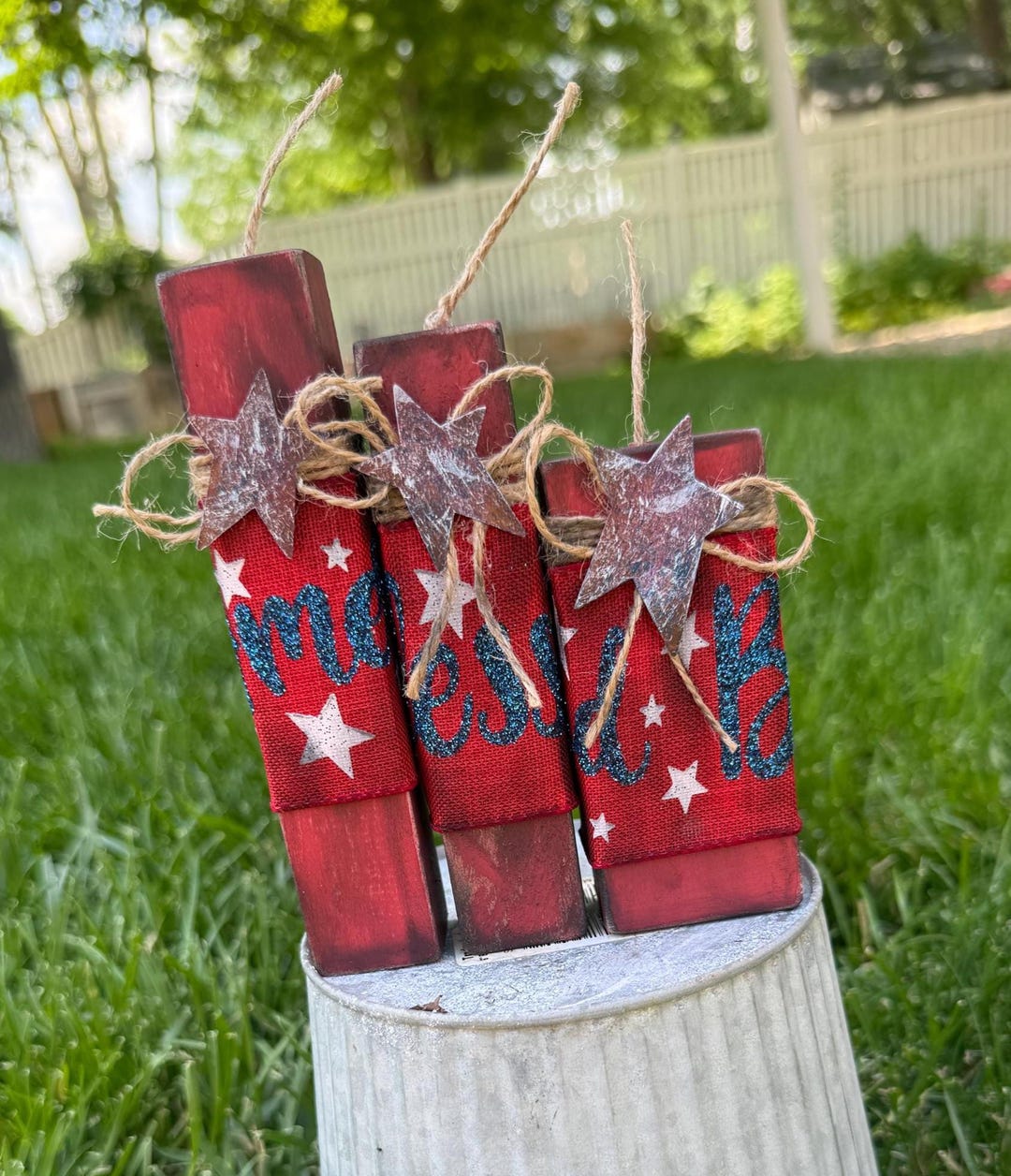 Handmade Wooden Firecracker Blocks – Festive and Rustic Decor - Etsy