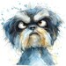 30 PNG Grumpy Dogs Clipart, Cute Fluffy Dogs, Digital Clipart ...