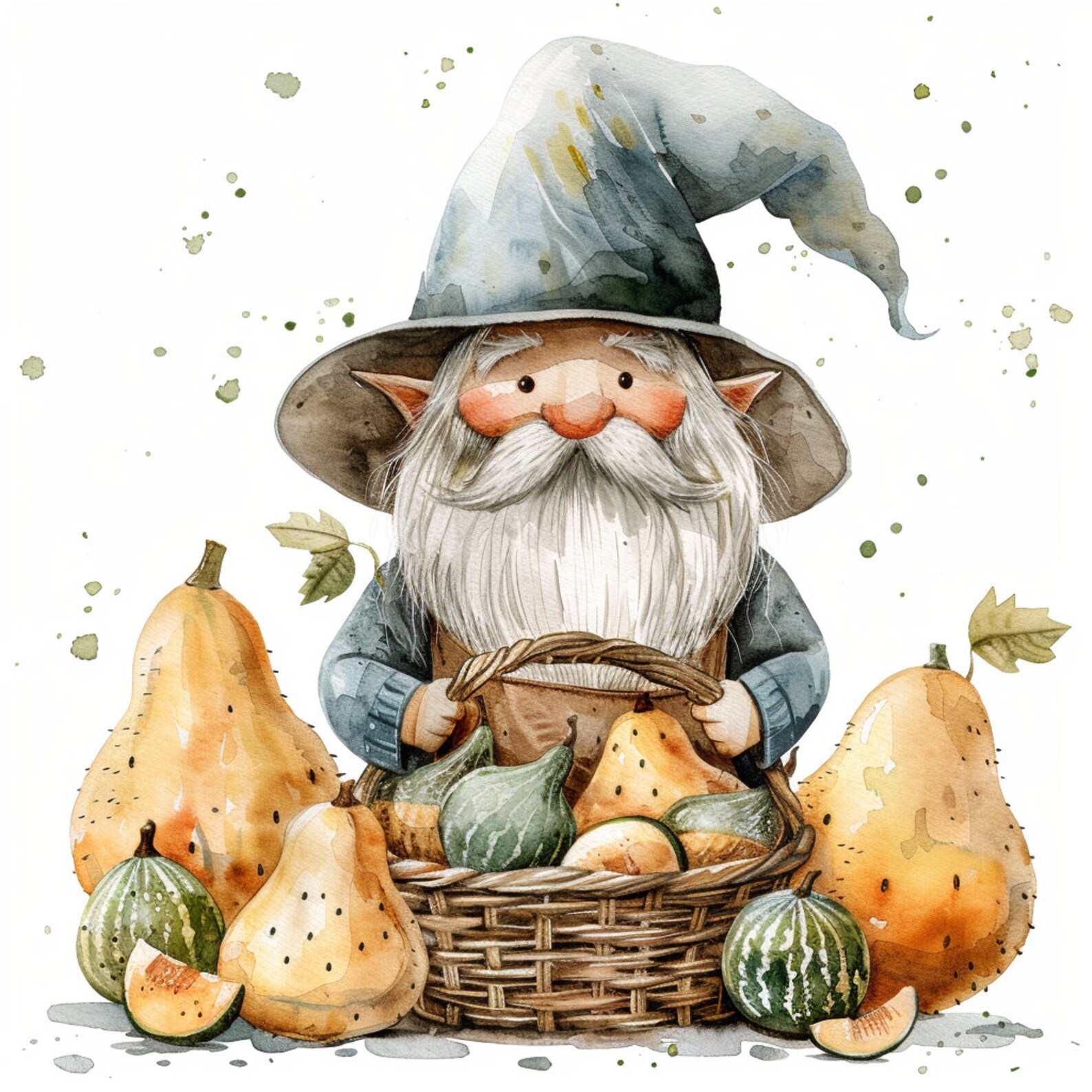 Melon Gnomes Clipart 20 PNG Melon Gnome Graphics, Vibrant Melon ...