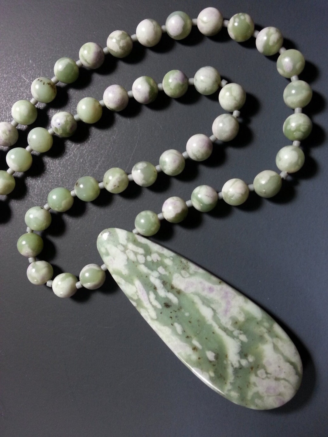 Beautiful Peace Jasper Necklace - Etsy