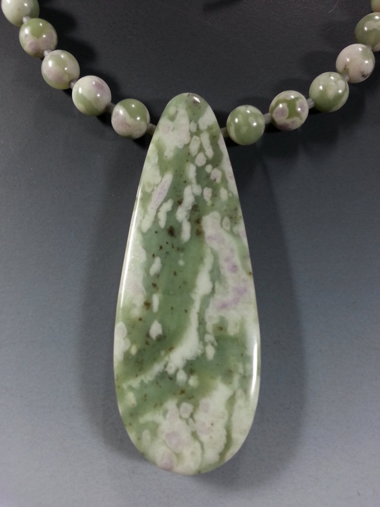 Beautiful Peace Jasper Necklace - Etsy