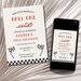 Race Car First Birthday Invitation Digital & Editable Customisable ...