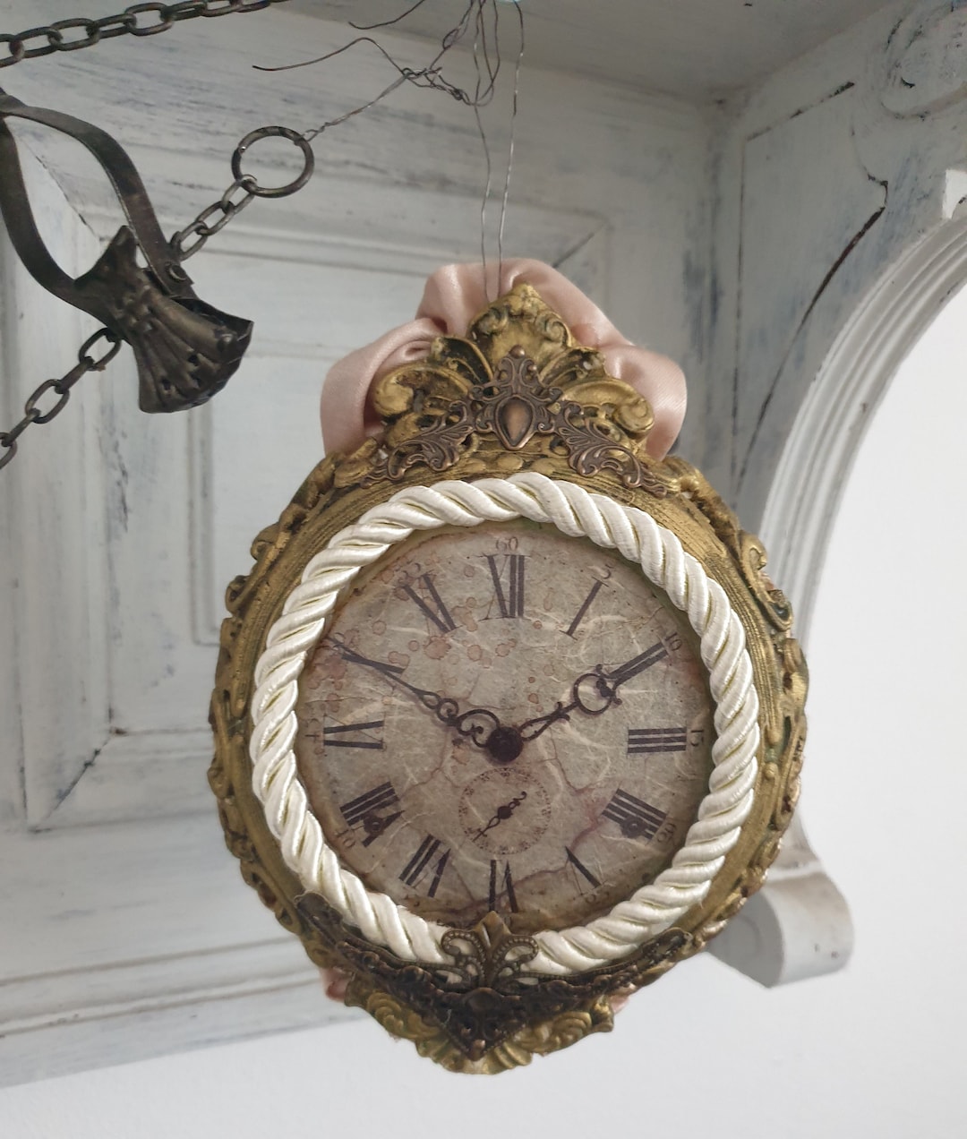 Medallion Vintage Clock Nostalgia Shabby - Etsy