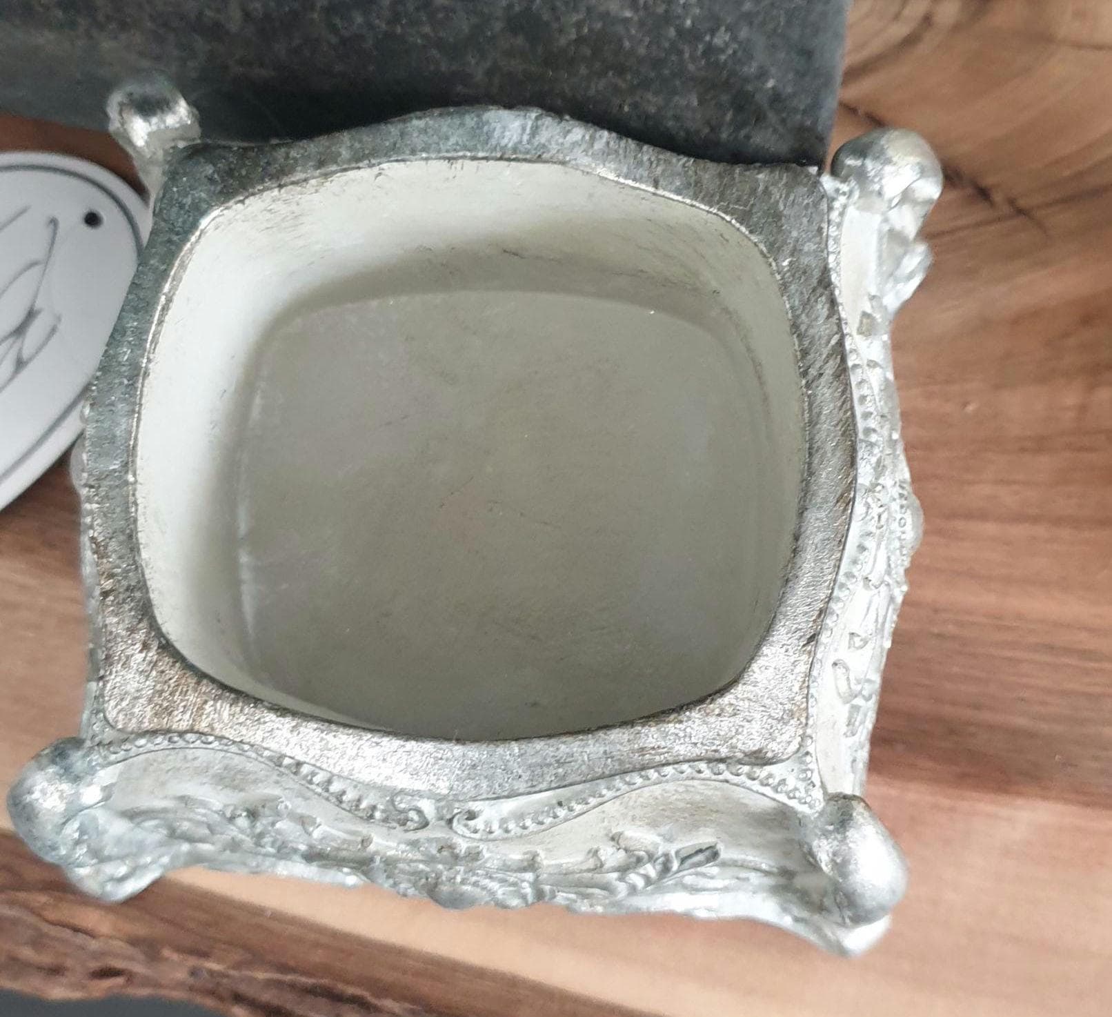 Jewelry Box Resin Baroque Style Silver - Etsy