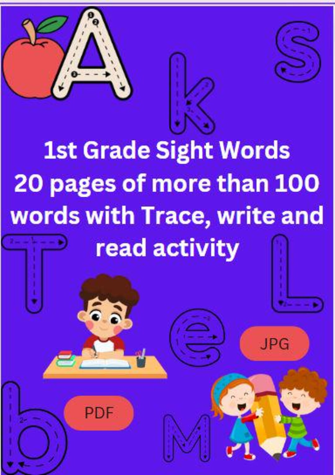 Read Write and Trace 1st Grade Sight Words - Etsy