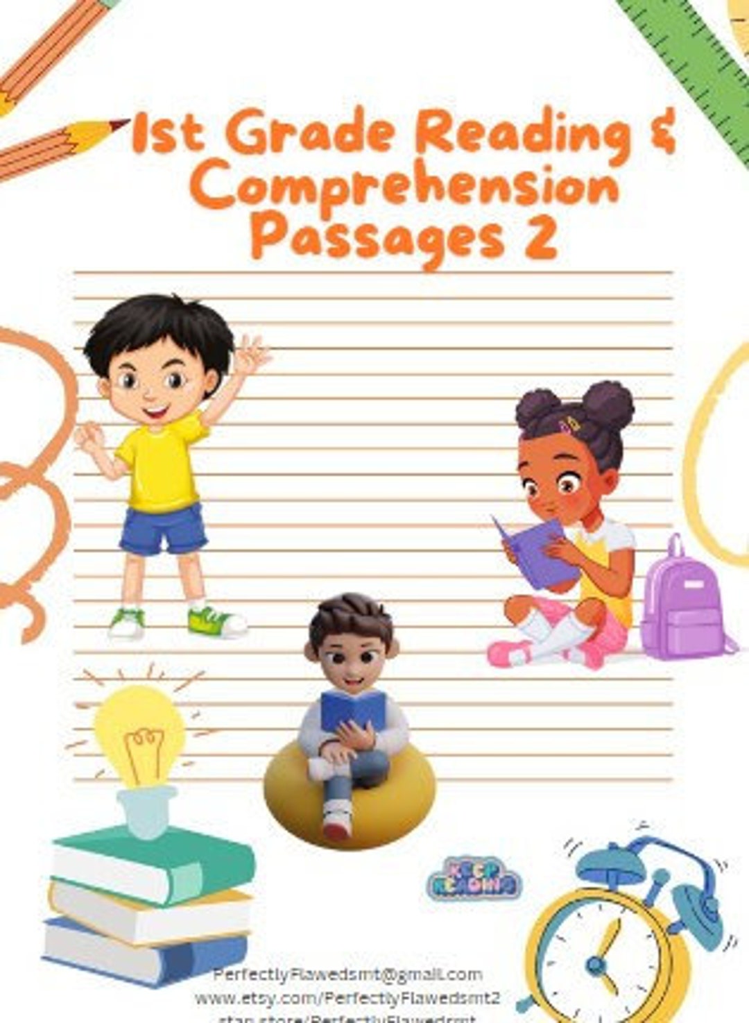 1st Grade Reading Comprehension Passages 2 - Etsy