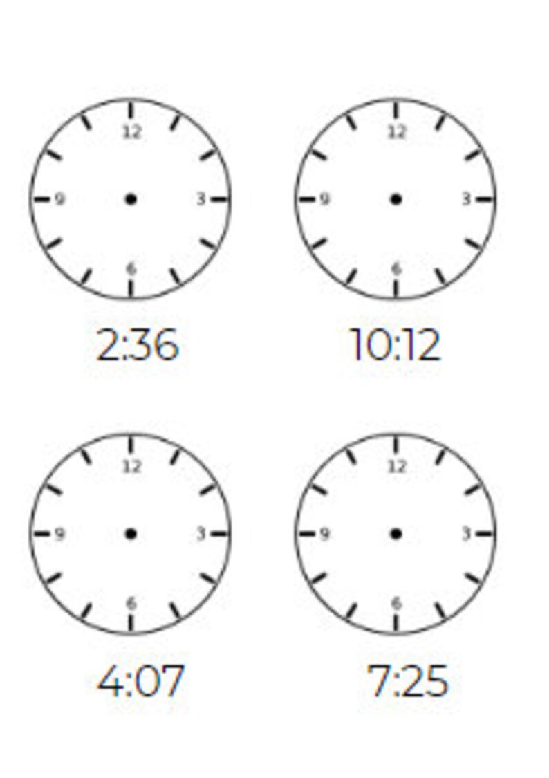 Telling Time Pt2 - Etsy